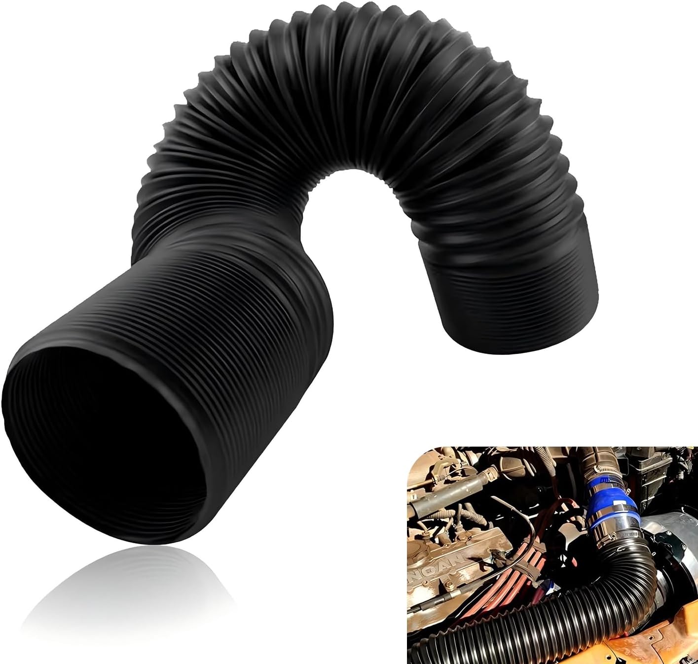 Amazon.com: DYEKNEE Pack-1 Car Intake Retractable Pipe, 2.99 ...