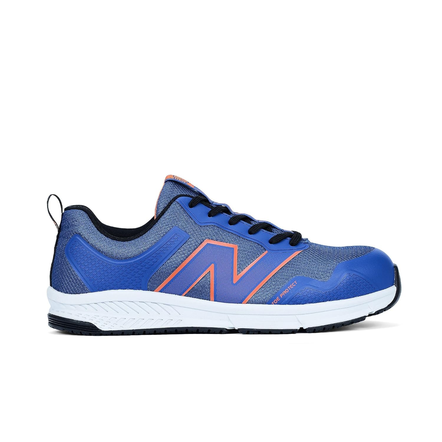 New Balance Men's Aluminum Toe Evolve Industrial Shoe, Blue/Orange, 9.5 ...