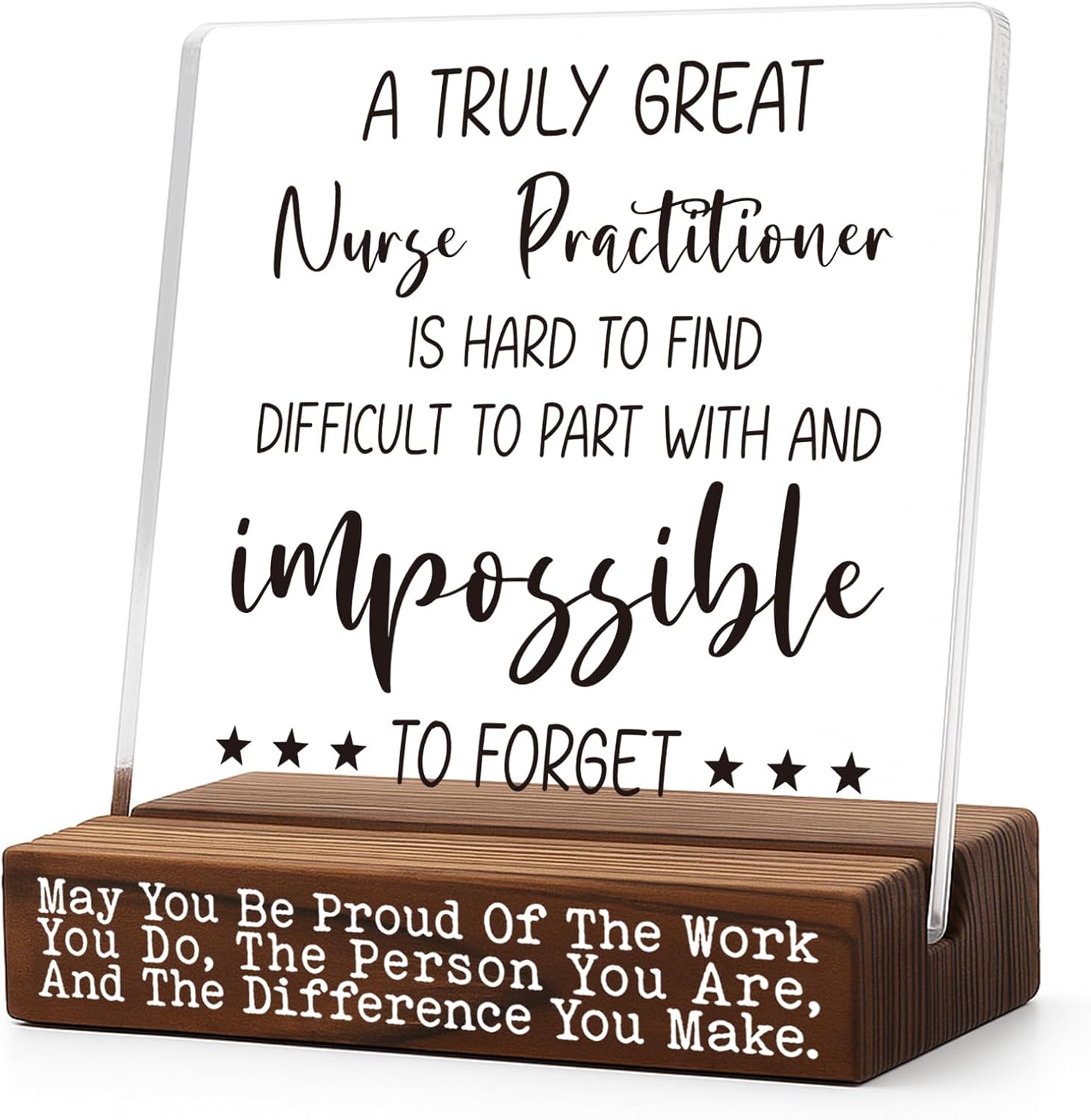 Amazon.com: Nurse Practitioner Desk Sign with Thank You Quote ...