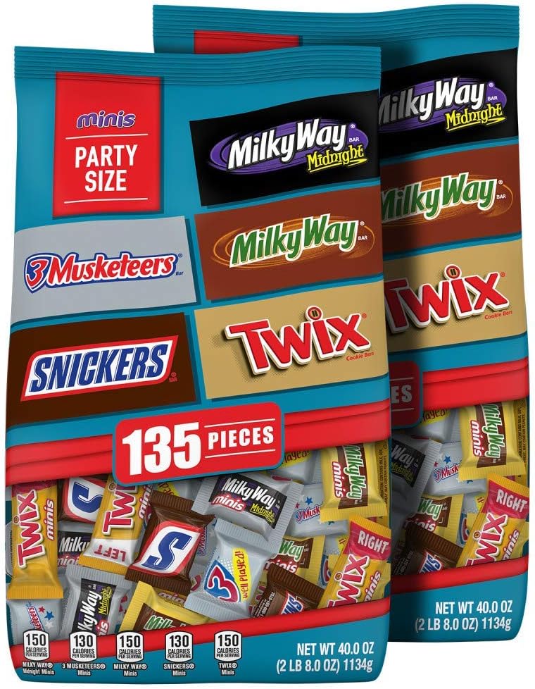 Amazon.com: Snickers, Twix, 3 Musketeers, Milky Way & Milky Way ...