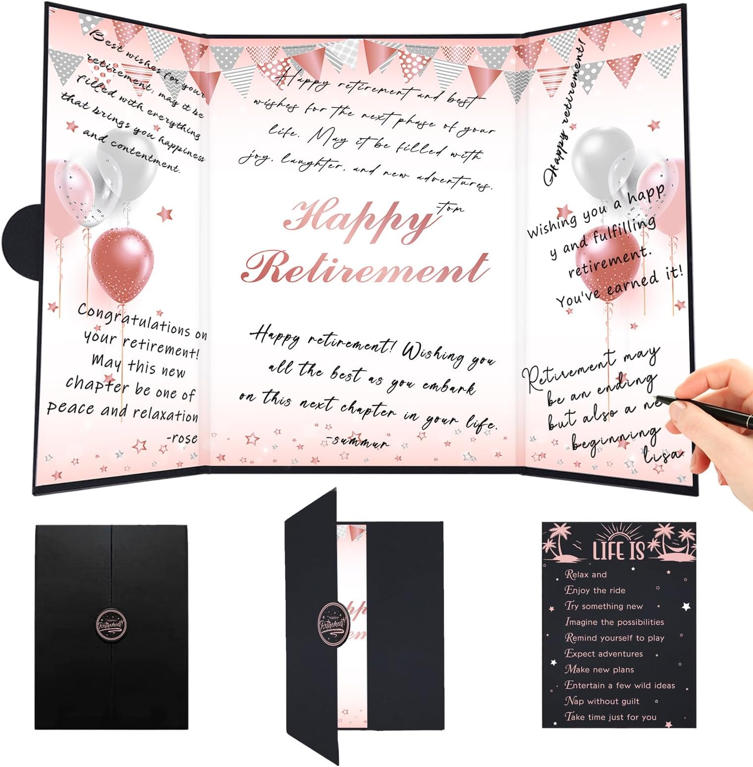 Amazon.com: Holkcog Happy Retirement Party Decorations for Women Rose ...
