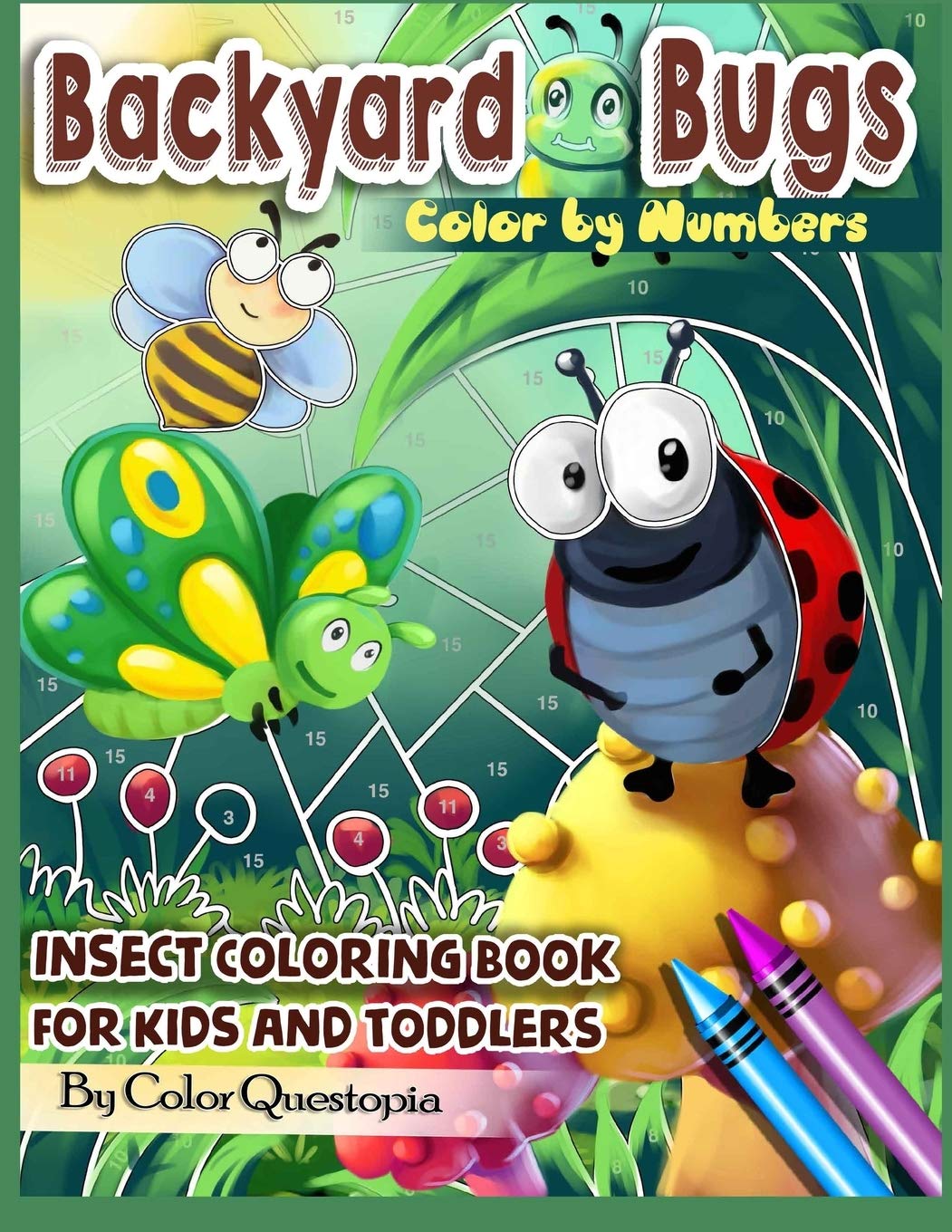 Backyard Bugs Color By Numbers Insect Coloring Book For Kids ...