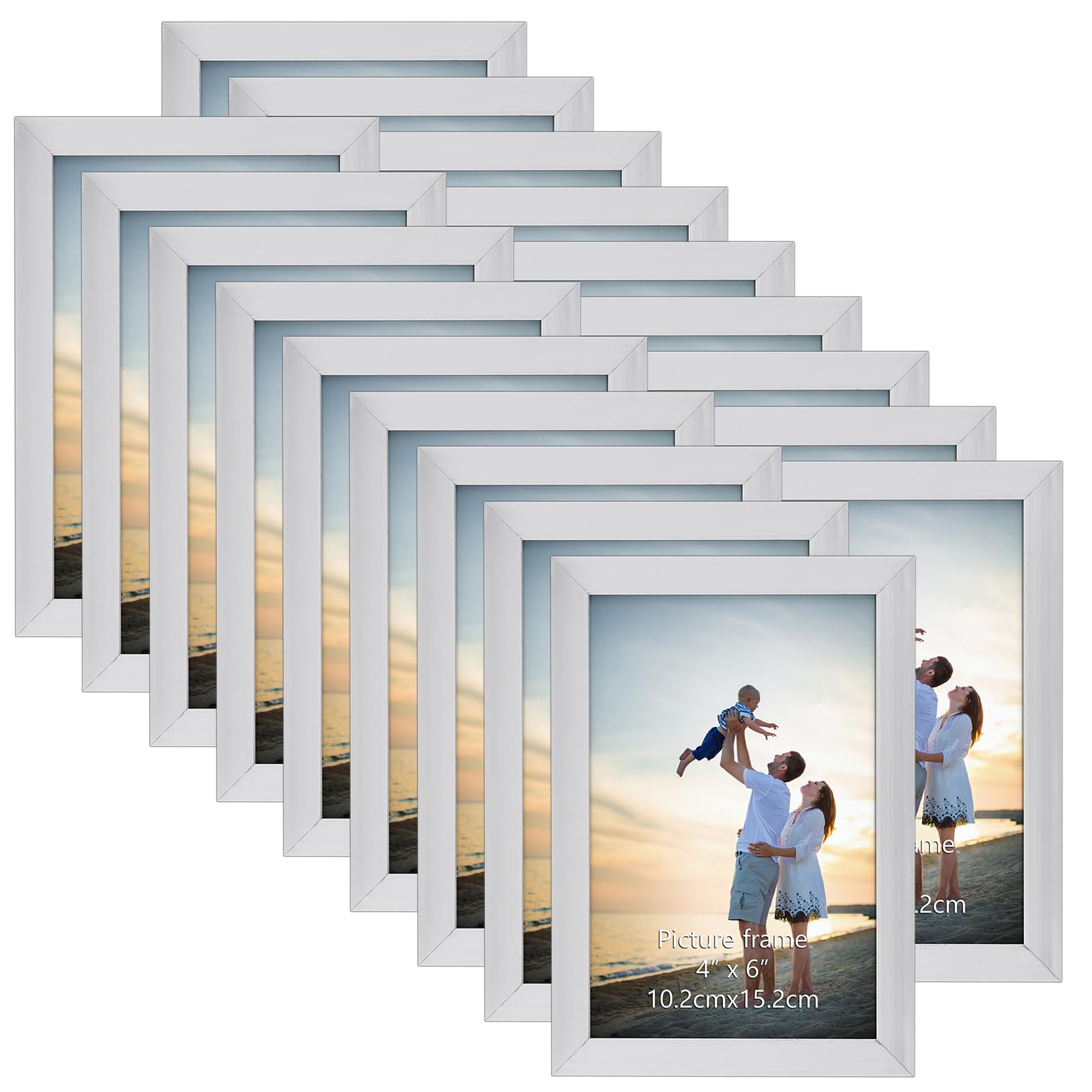 Amazon.com - Hoikwo 18 Packs 4x6 Silver Multi Picture Frames Set for Family Photos, Artwork ...