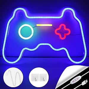 Amazon.com : Gamer Neon Sign 16 x 11inch,Led Neon Light Gamepad ...