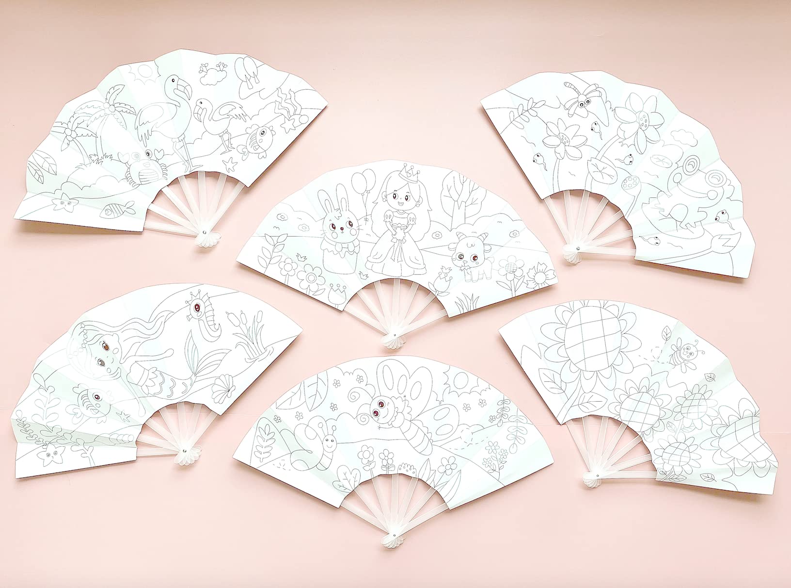 Hand Fan Design For Drawing For Kids Hand Fan 🪭 Drawing For