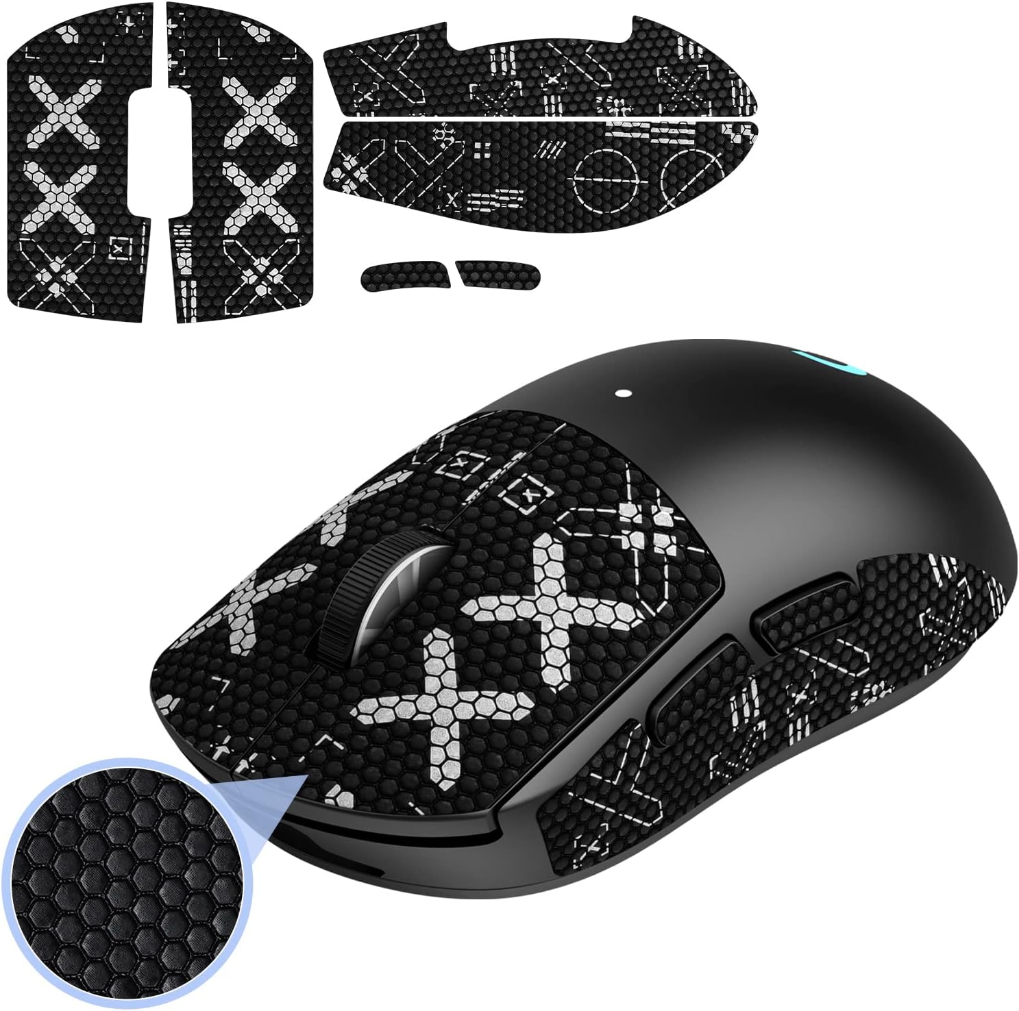 JINGDU Mouse Grip Tape Compatible with Logitech G Pro X Superlight ...