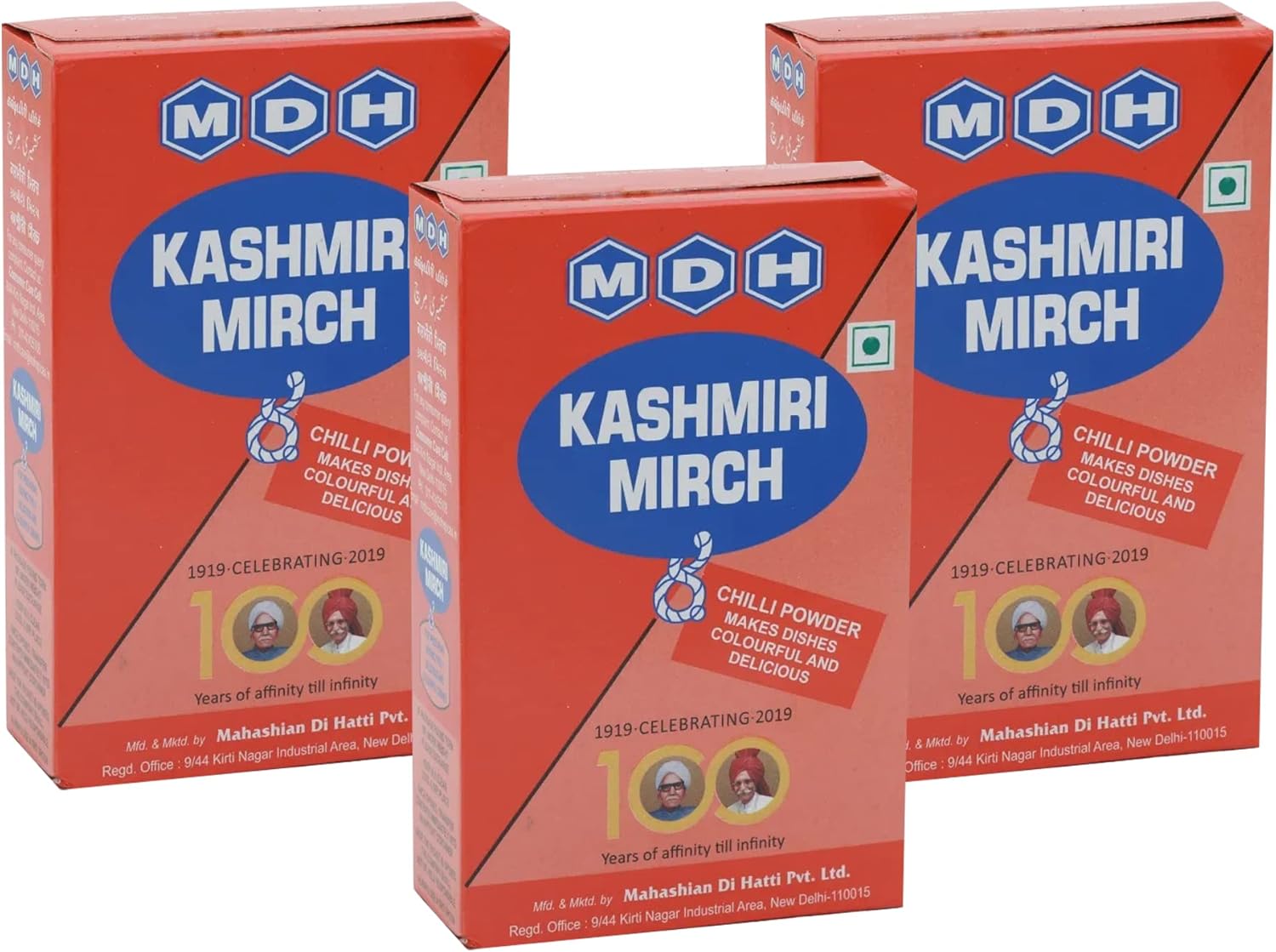 MDH Kashmiri Chilli Powder 100g (Pack of 3) – Adds Taste And Flavour To ...