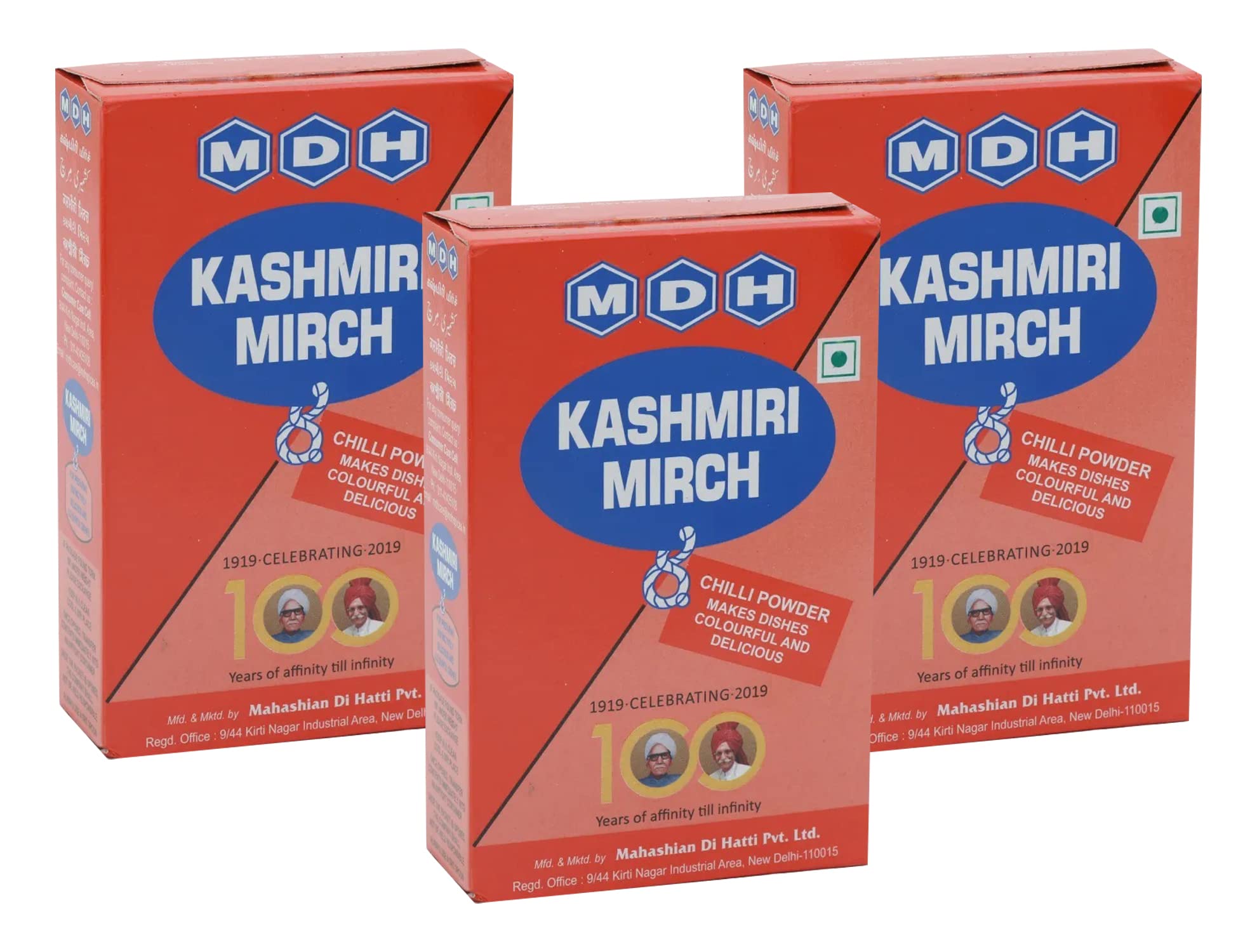 MDH Kashmiri Chilli Powder 100g (Pack of 3) – Adds Taste And Flavour To ...