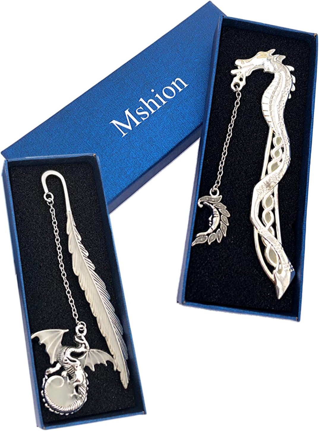 Amazon.com : 2 Pack Luminous Bookmark, Retro Glow in The Dark Reading ...