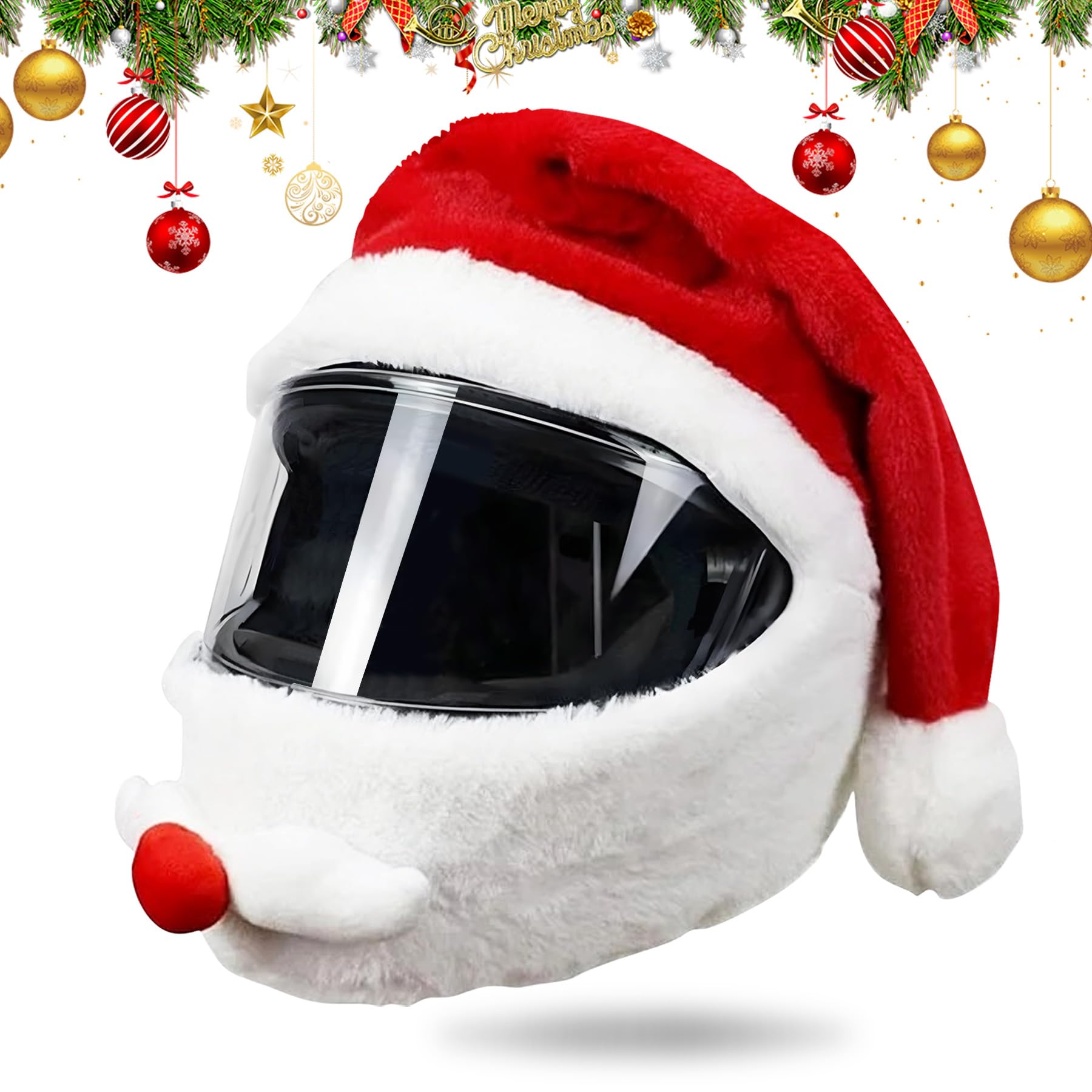 Tfanghao Santa Motorbike Helmet Cover, Motorcycle Helmet Cover ...