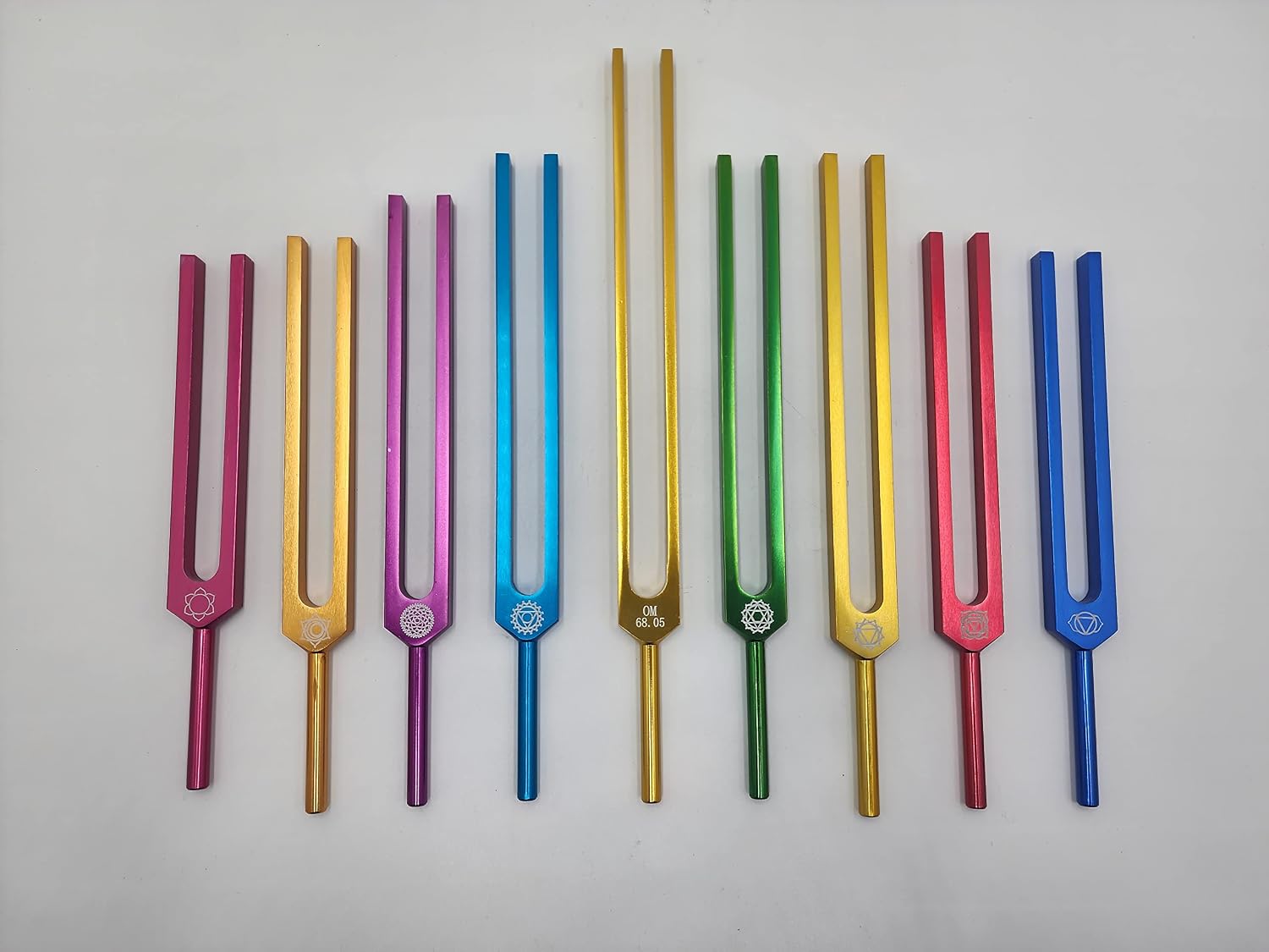Amazon.com: 9 Professional Complete Unweighted Color Coded Chakra ...