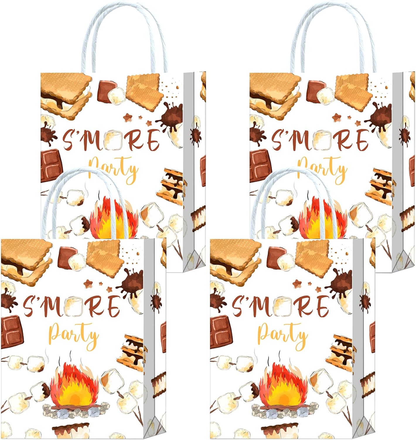 Amazon.com: 16 Pieces S'more Goodie Bags for Party Camping Christmas ...
