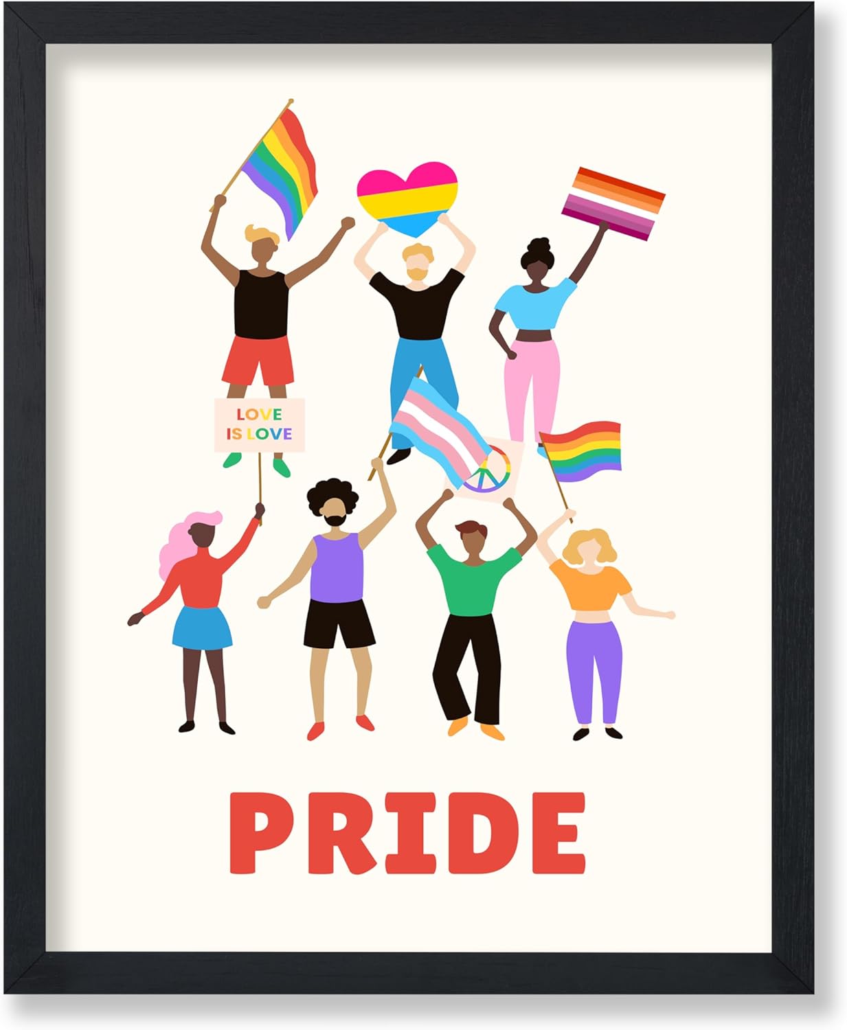 Amazon.com: Poster Master Pride Poster - Inclusivity Print ...