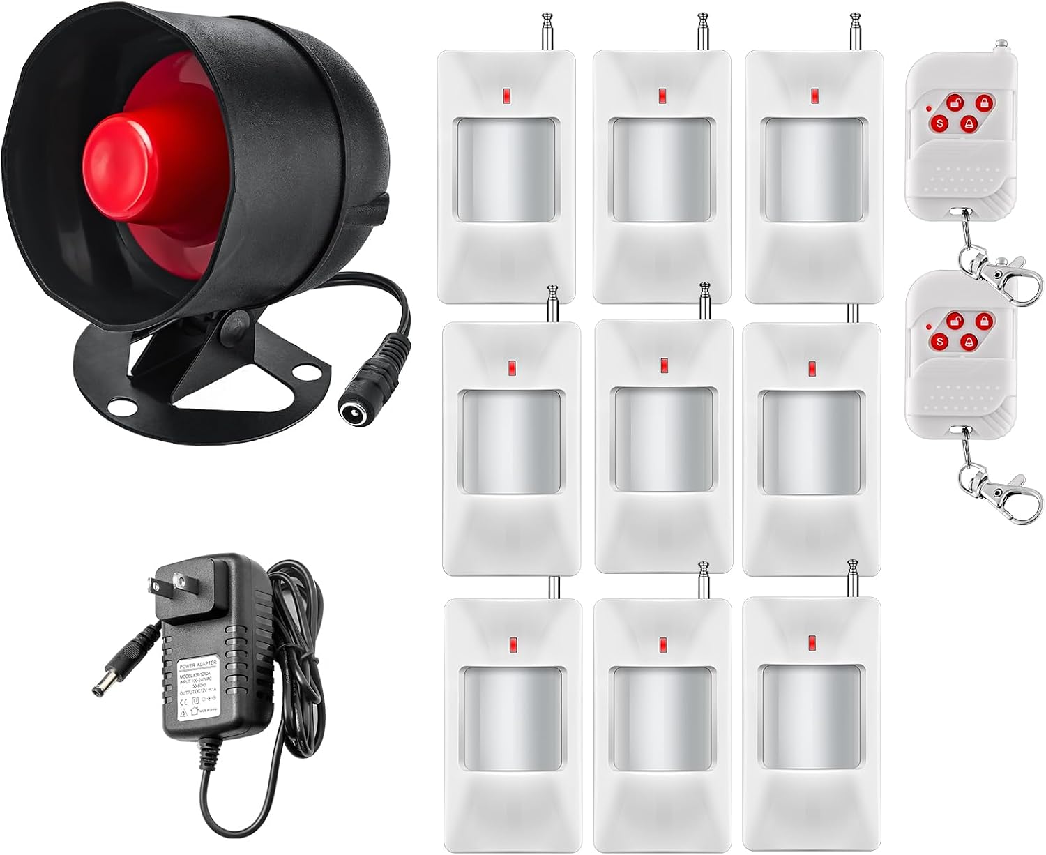 TOWODE Standalone Home Office & Shop Security Alarm System Kit, WiFi ...