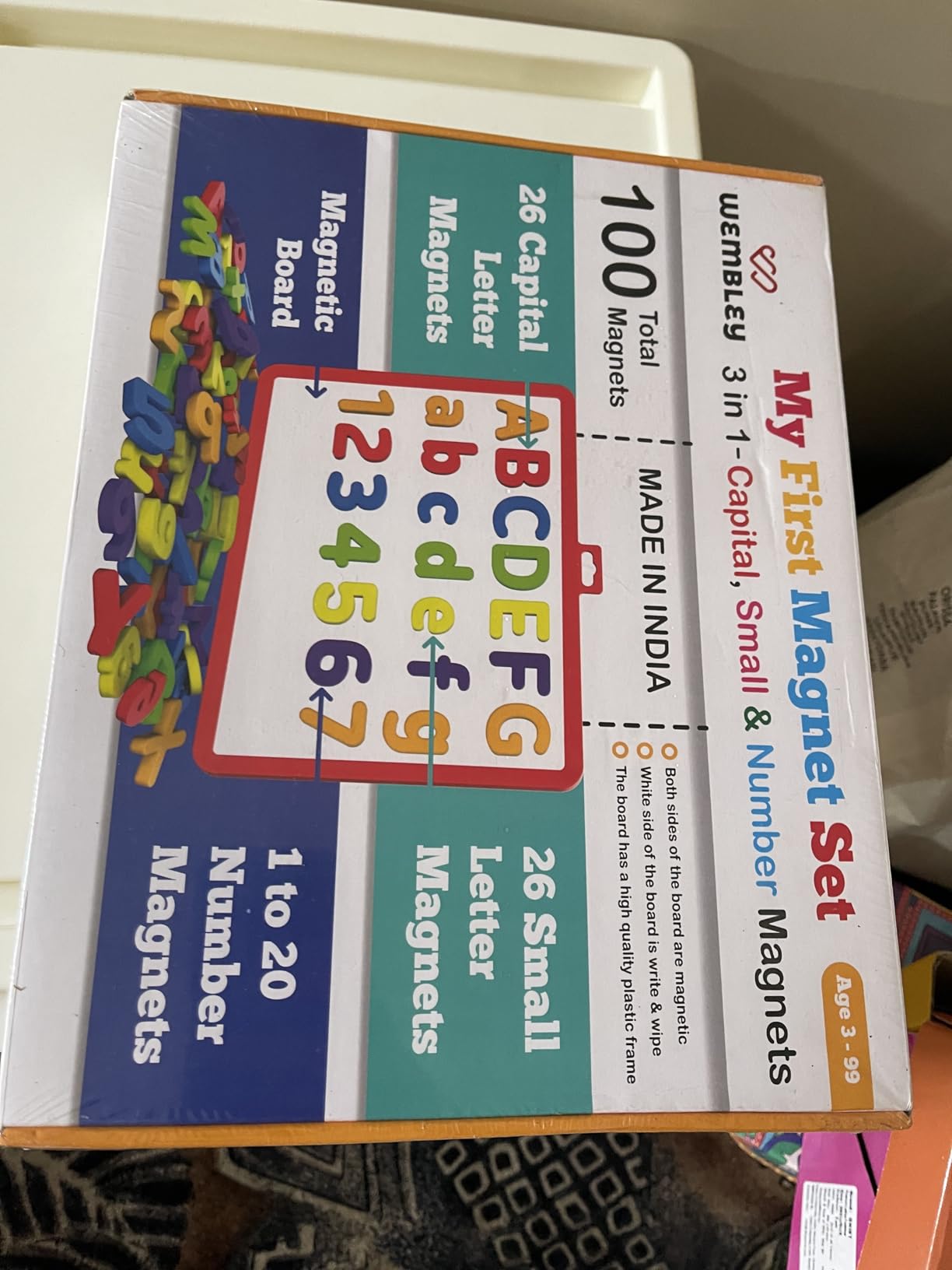 Wembley Fun with 3 in 1 Magnetic Alphabets for Kids Learning with ...