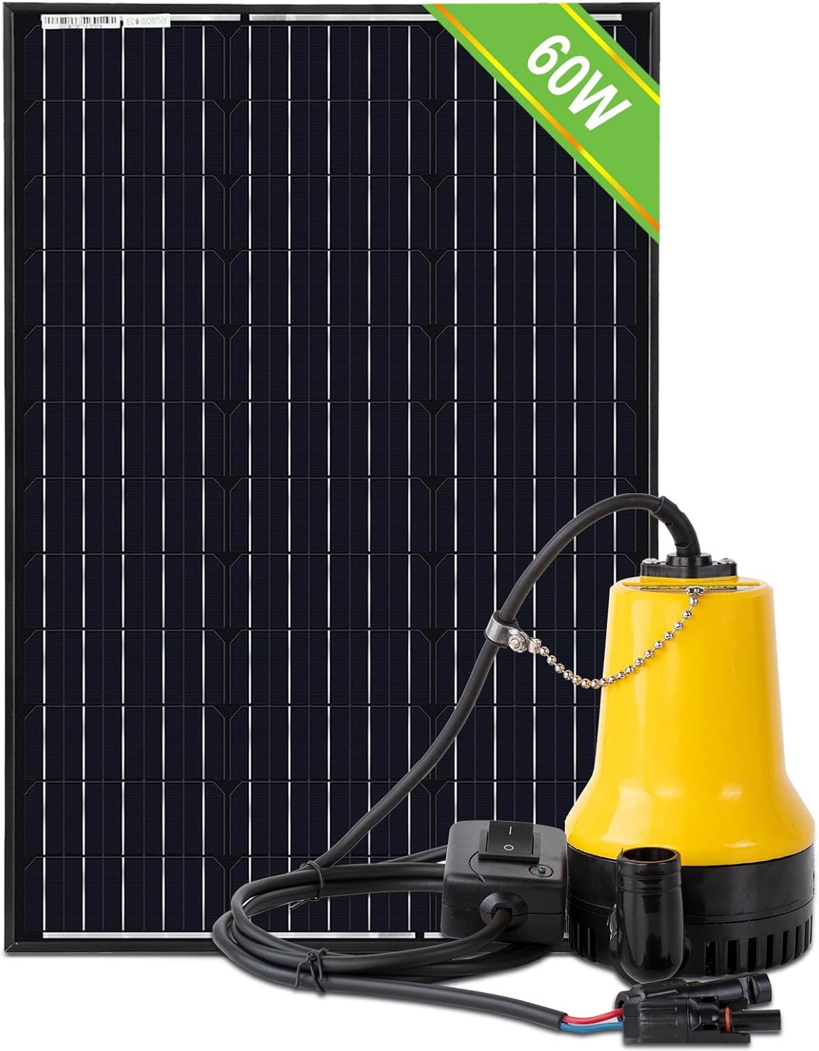 Amazon.com: Pumplus Solar Powered Pond Pump Kit Submersible Water Pump ...