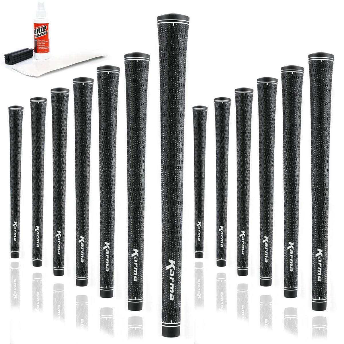 Snapklik.com : Karma Velour Jumbo Full Cord Golf Grip Kit