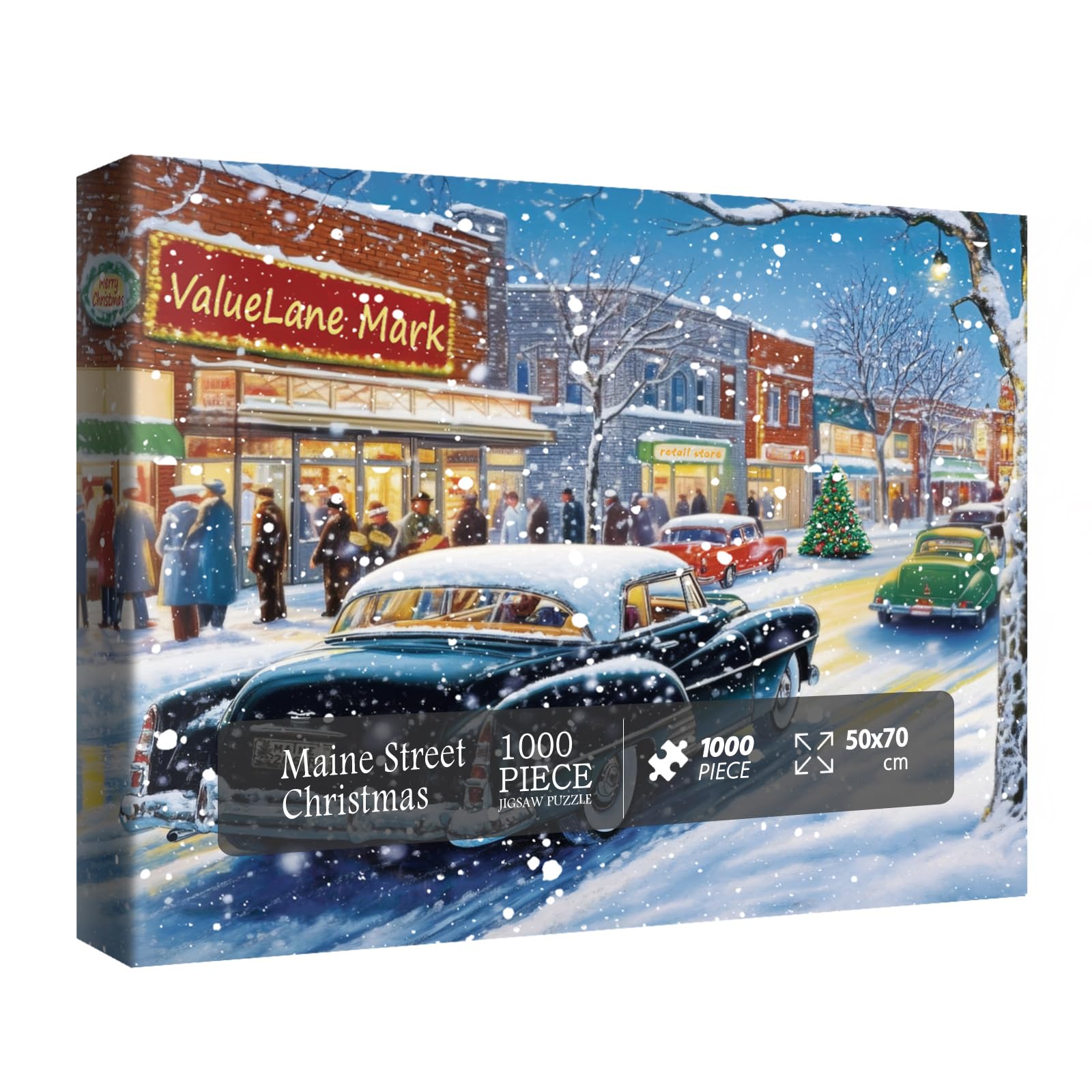 Amazon.com: Christmas Puzzles for Adults 1000 Pieces, Winter Holiday ...