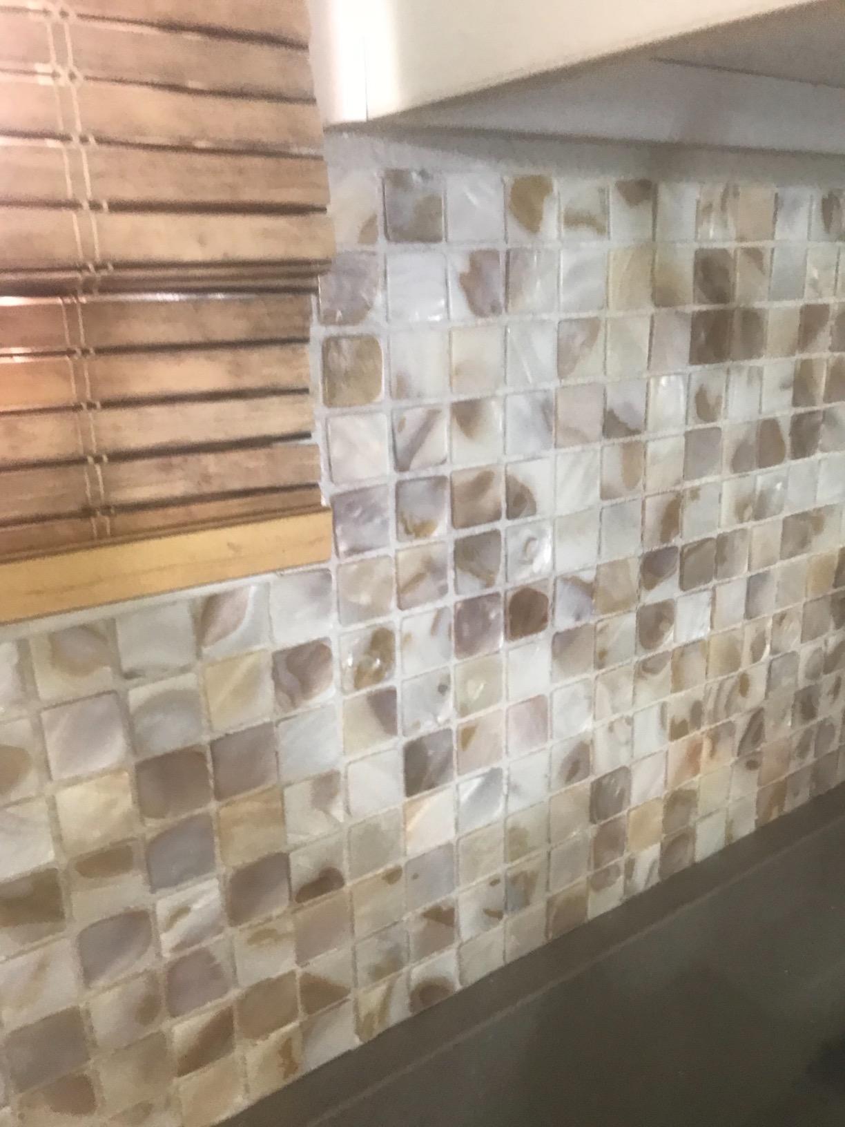 Vogue Tile Genuine Mother of Pearl Natural Varied Mini Square Mosaic ...