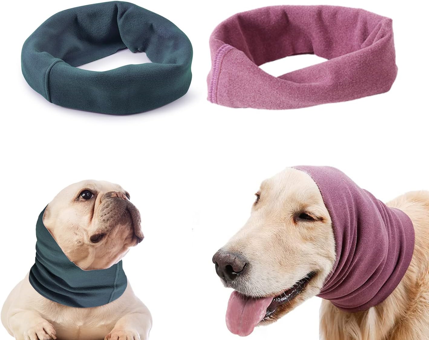 Amazon.com : Dog Warm Neck & Quiet Ear Covers for Ear Protection ...