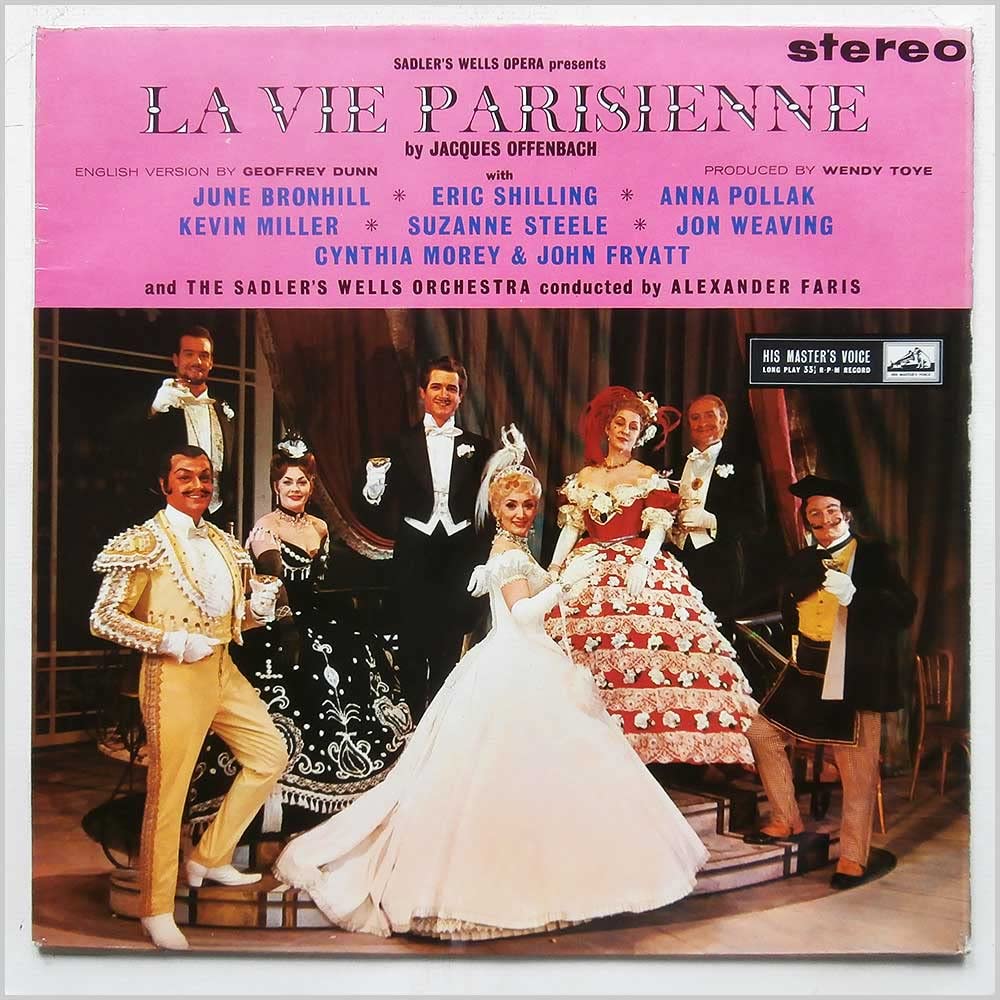 La Vie Parisienne - Sadler's Wells Opera Company Presents Jacques Offenbach LP: Sadler's Wells ...