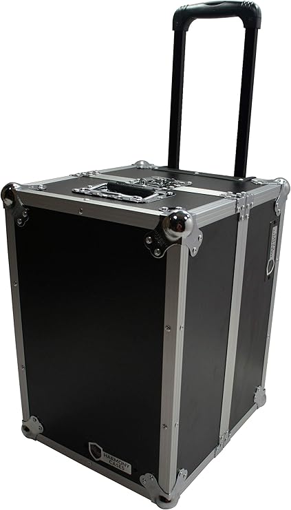 Amazon.com: Harmony Audio Case HCLPHWE Rolling Flight Case Wheels ...
