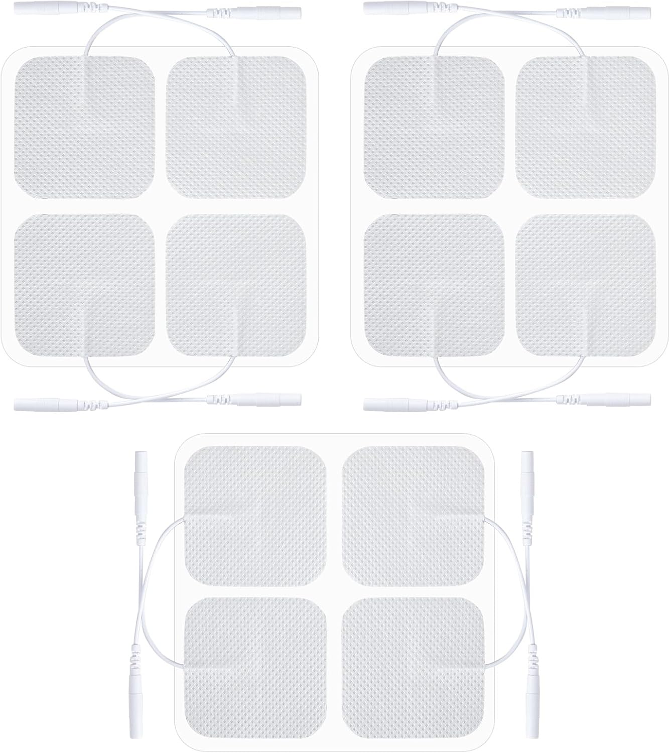 12 Pcs TENS Machine Pads & TENS Pads - Premium Self-Adhesive Unit ...