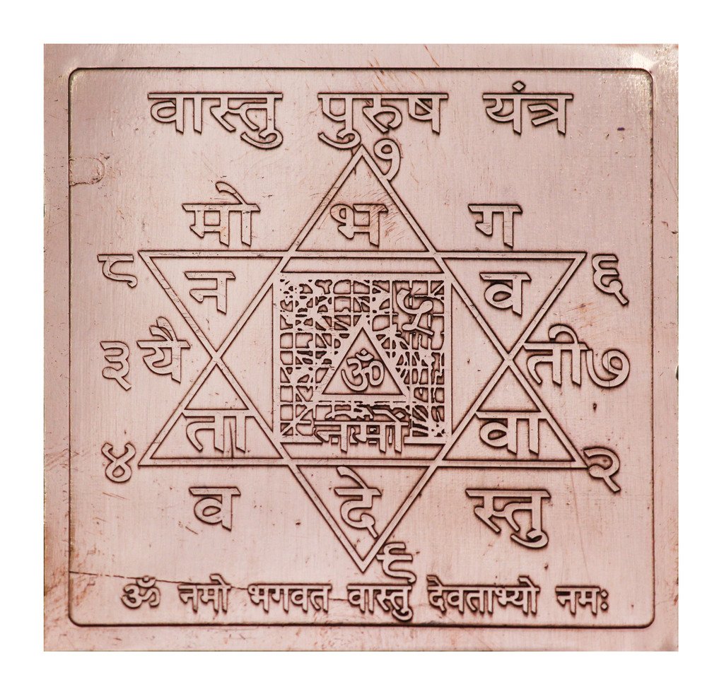 Buy Grace Collections Copper Shree Vastu Purush Yantra, Mandala, for ...