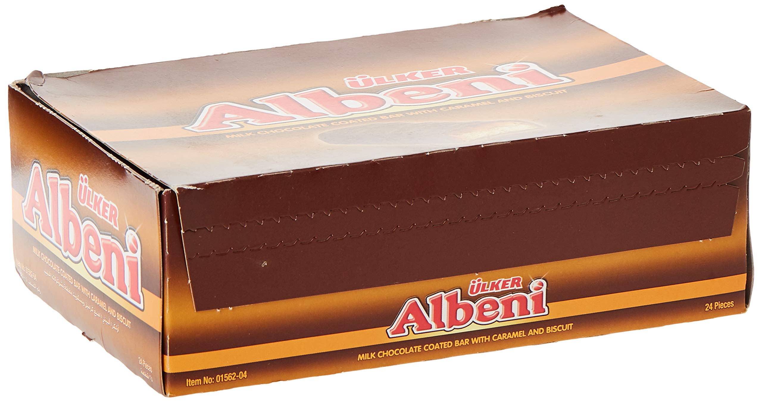 Ulker Albeni Milk Chocolate Coated Bar w Caramel and Biscuit (Pack of ...