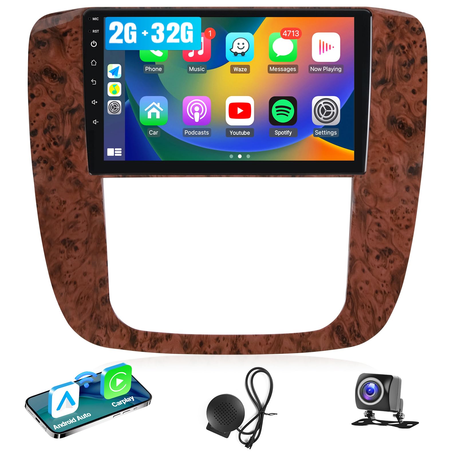 Amazon.com: 9 Inch Chevrolet Chevy Silverado Tahoe Suburban GMC Yukon ...