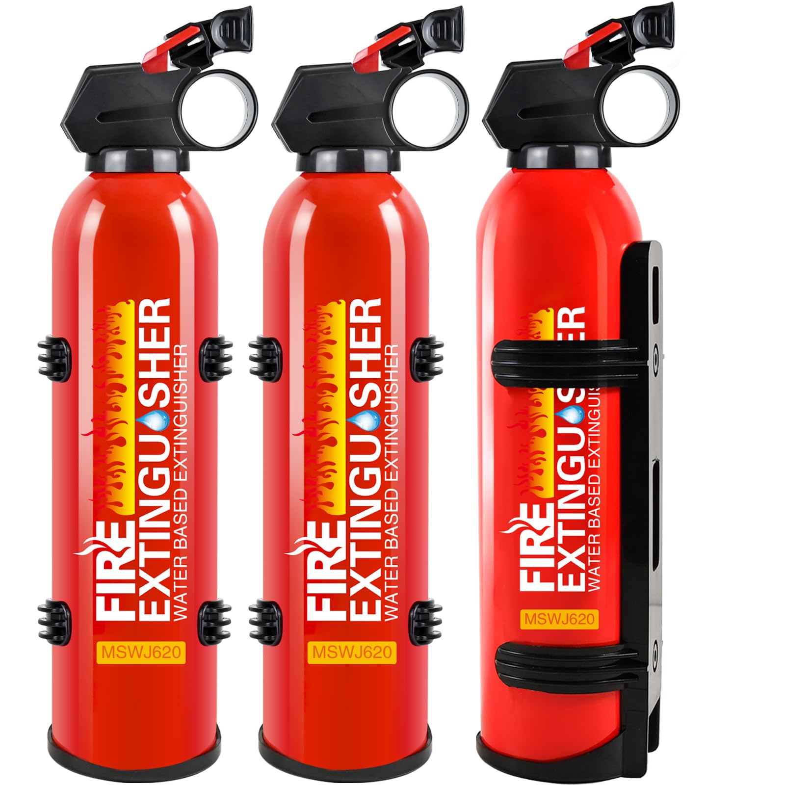 Buy Fire Extinguisher for Home, 3Pack Car Fire Extinguisher with , 4 in ...