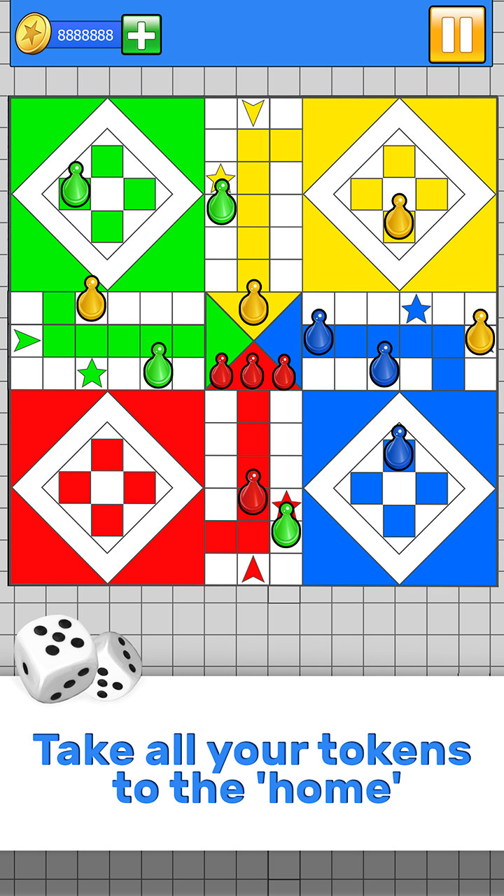 Indian Raja Classic Ludo Star: Parchis Board Game Timekiller King ...