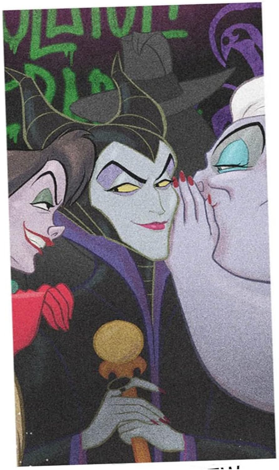 Disney Toalla De Playa Villians 27 X 54 Pulgadas Ursula Maléfica