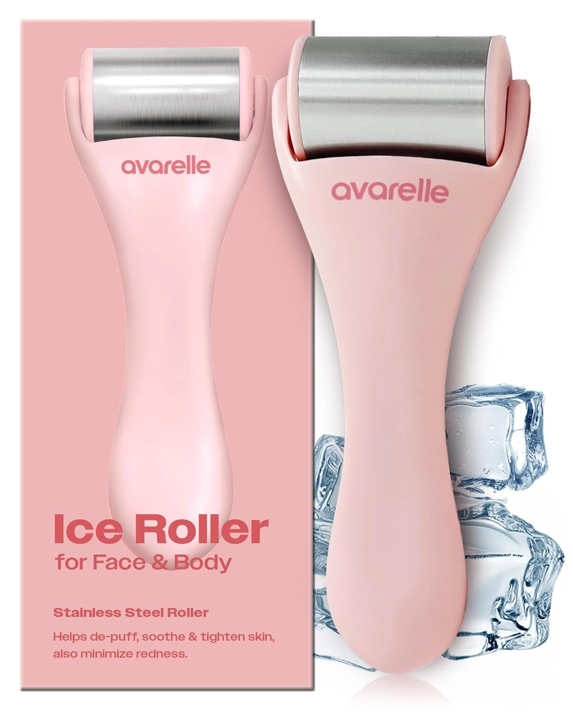 Amazon.com: AVARELLE Ice Roller for Face | Women Eye Roller & Face ...
