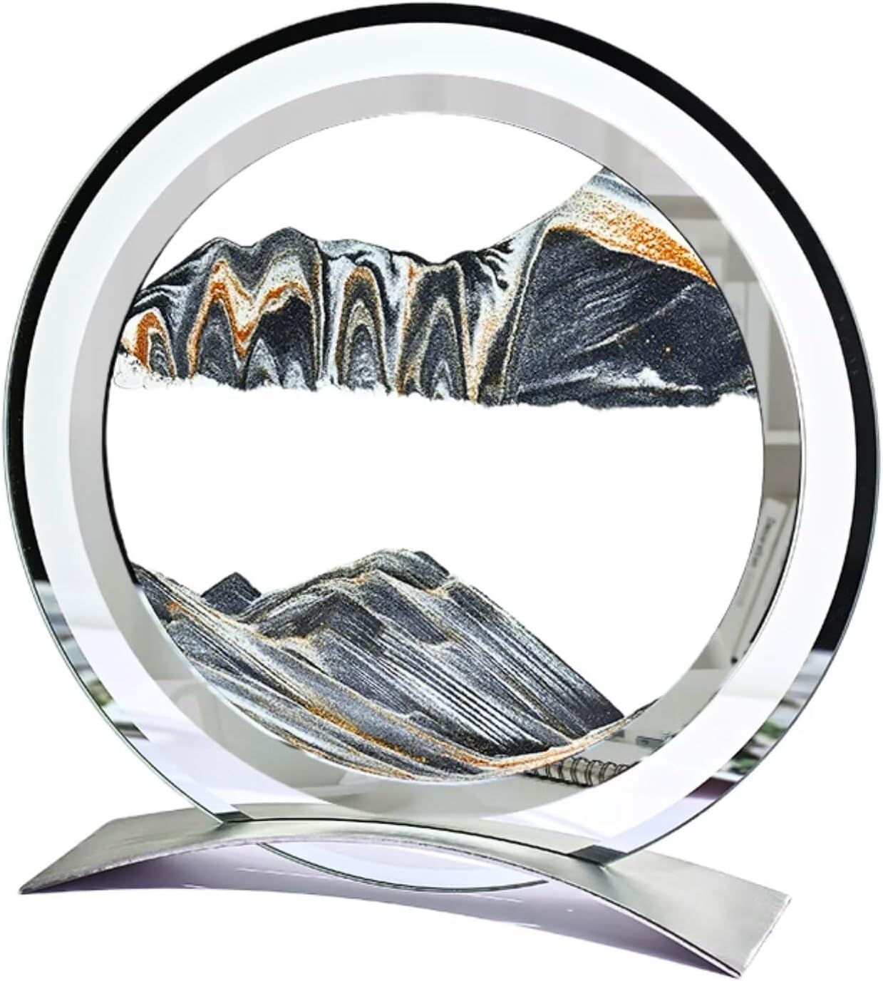 Amazon.com - BGFJYUK Moving Sand Art Picture in Motion, Round Glass 3D ...