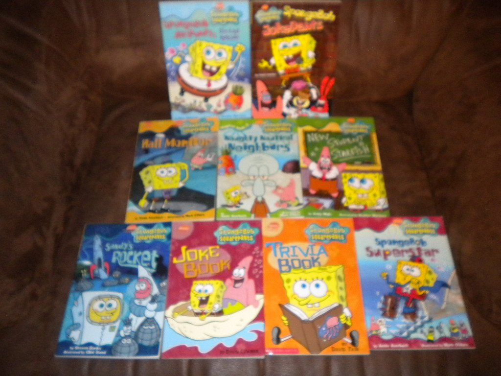 Set of 9 Spongebob Squarepants ~ Sandy's Rocket, Spongebob Airpants ...