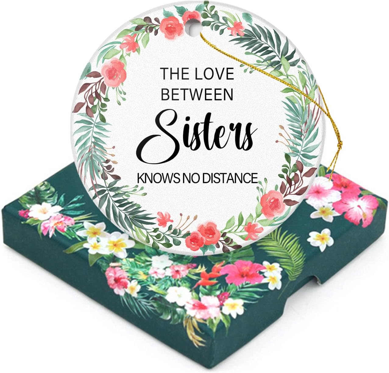 Amazon.com: Christmas Ornaments for Sisters,The Love Between Sisters ...