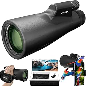 Python 12x52 Range Master Ultra HD Monocular Telescope High Powered for ...