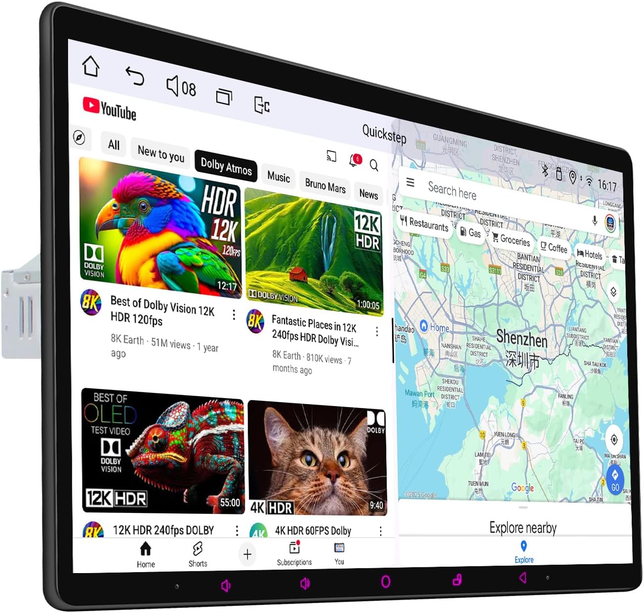 Amazon.com: Joying Single Din Touchscreen Radio 15.1 Inch Car Stereo ...