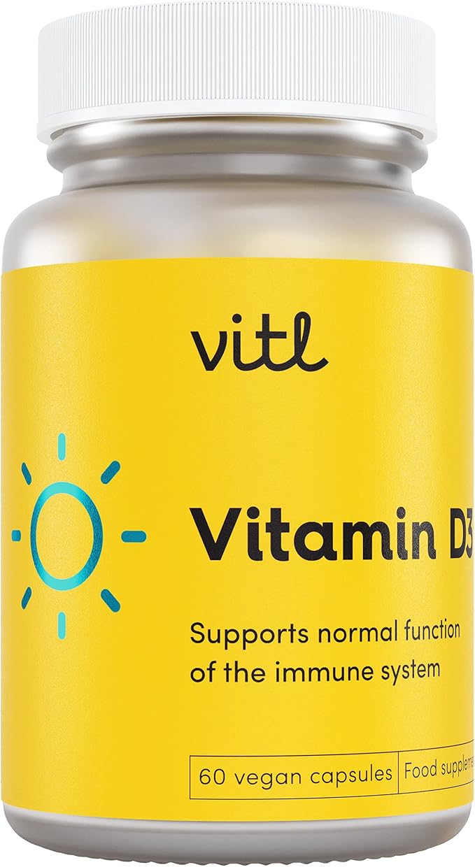 VITL Vitamin D3 for Immune System, Bone, Teeth, Muscle, Heart Strength ...