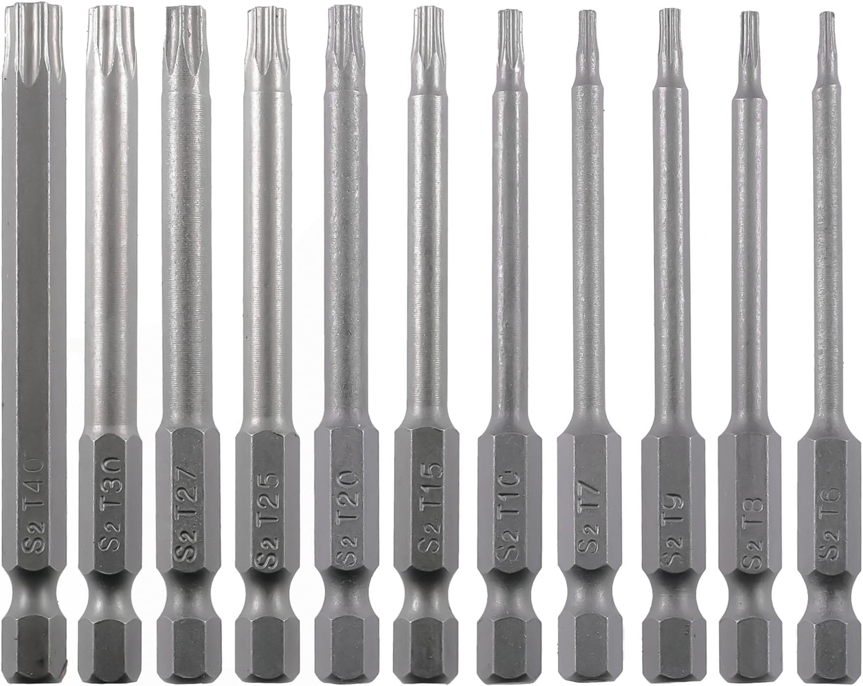 VESTTIO T30 Security Torx Screwdriver Bit Set Tamper Proof Star 6 point ...