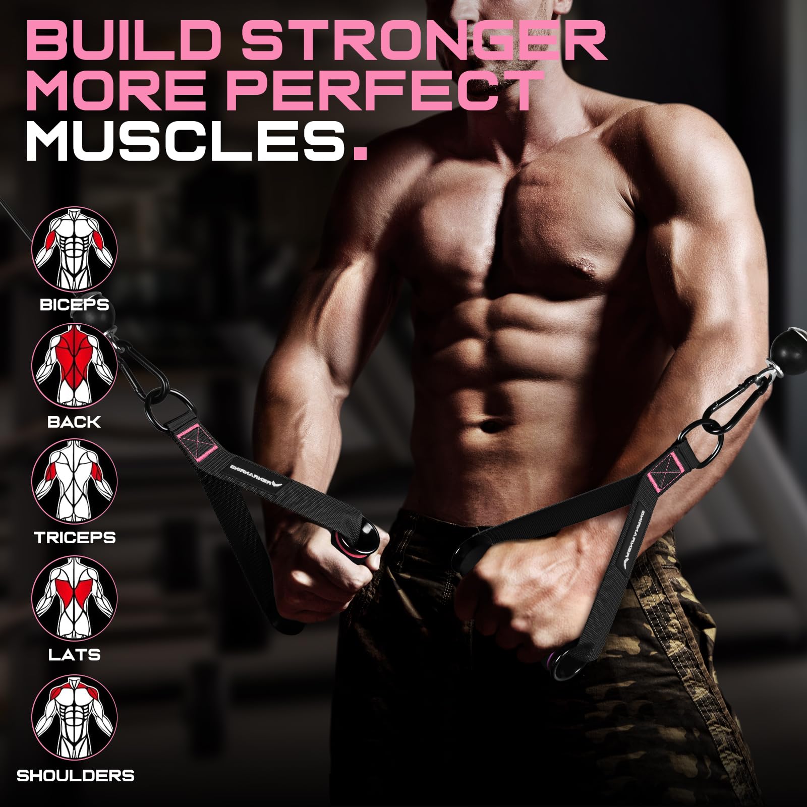 Snapklik.com : Gym Exercise Handles, Replacement Handle Attachments For ...