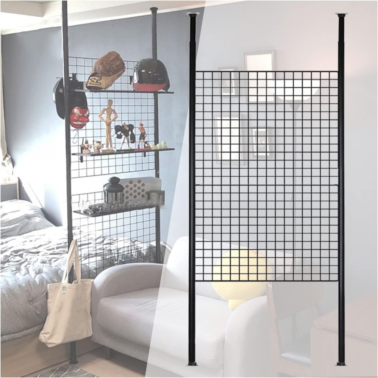 Amazon.com: Standing Grid Panel Tower, Photo Retail Display Rack ...