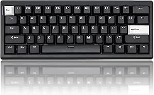 Amazon.com: Cmokifuly GMK61 60% Mechanical Keyboard,Tri-Mode PBT ...