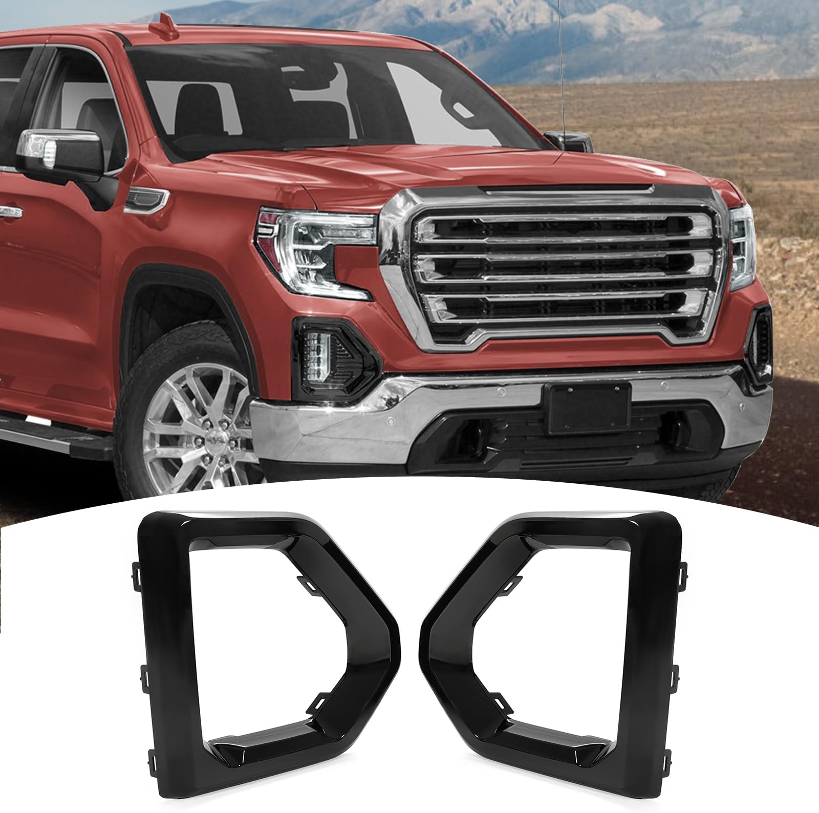 Amazon.com: COOL STAR 1 Pair Front Fog Light Bezel Cover Exterior Trim ...