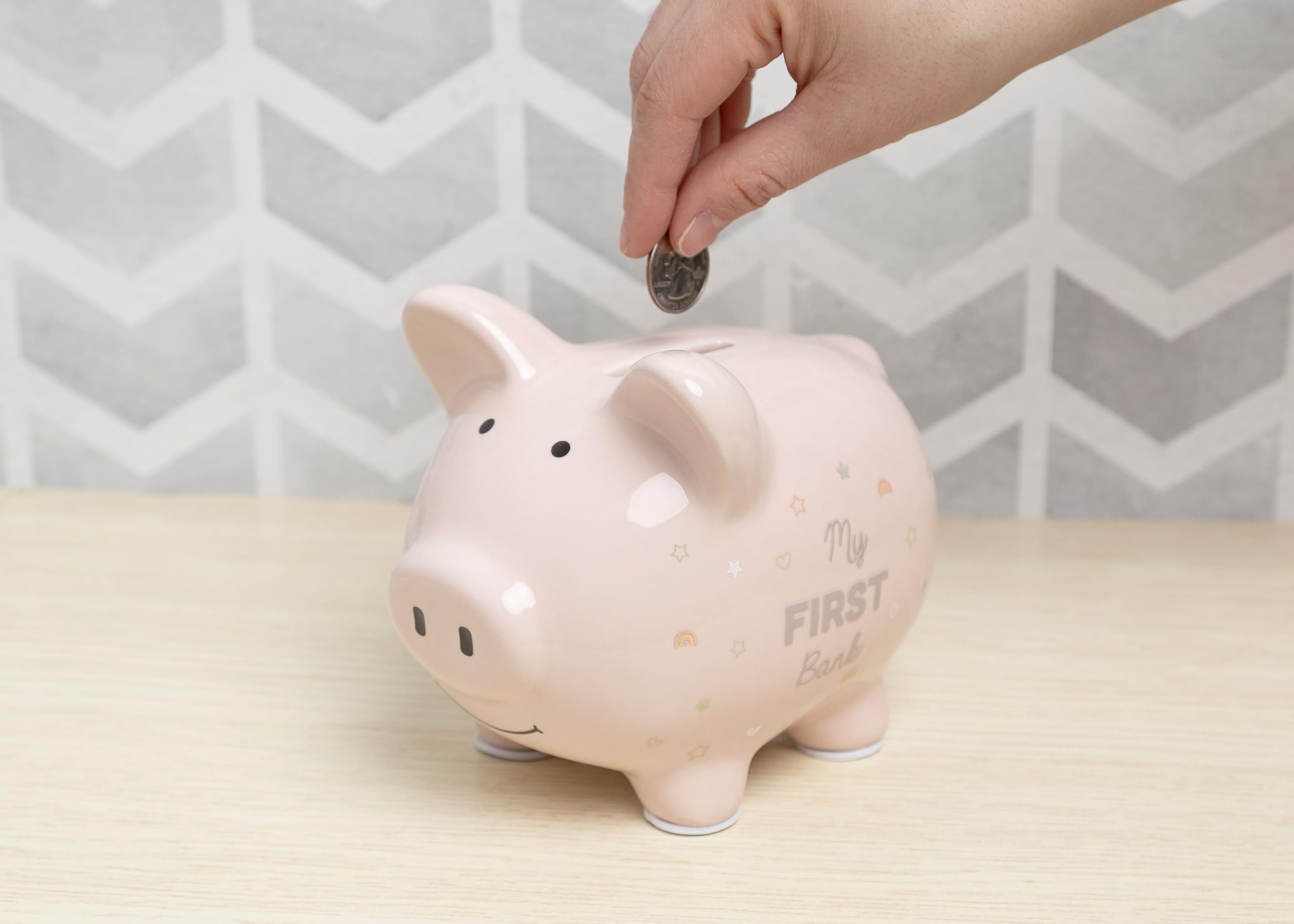 Snapklik.com : Mini Ceramic Piggy Bank, Newborn Nursery Décor, Baby ...
