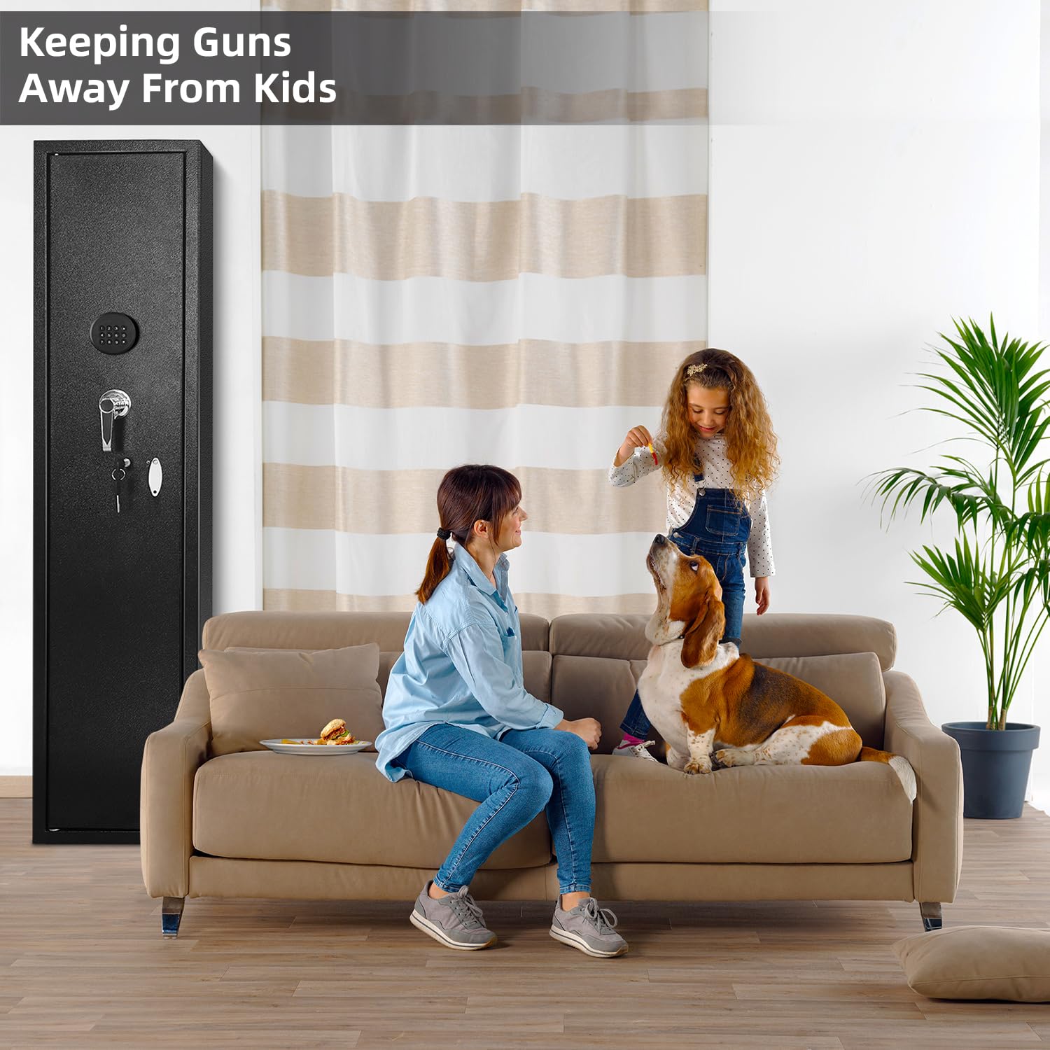 INTERGREAT 4-6 Rifle Gun Safe, Gun Safes for Home Rifle and Pistols ...