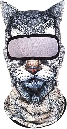 Amazon.com: Cat Sheisty, 3D Stand Ears Animal Balaclava Face Mask for ...
