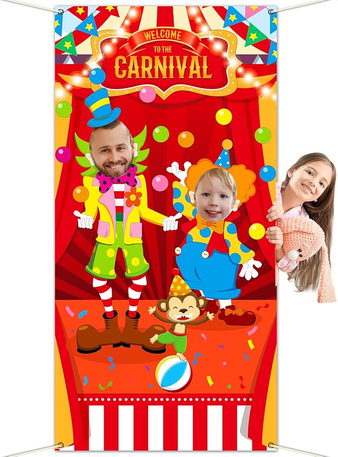 Amazon.com: Carnival Circus Party Decorations Carnival Photo Booth ...