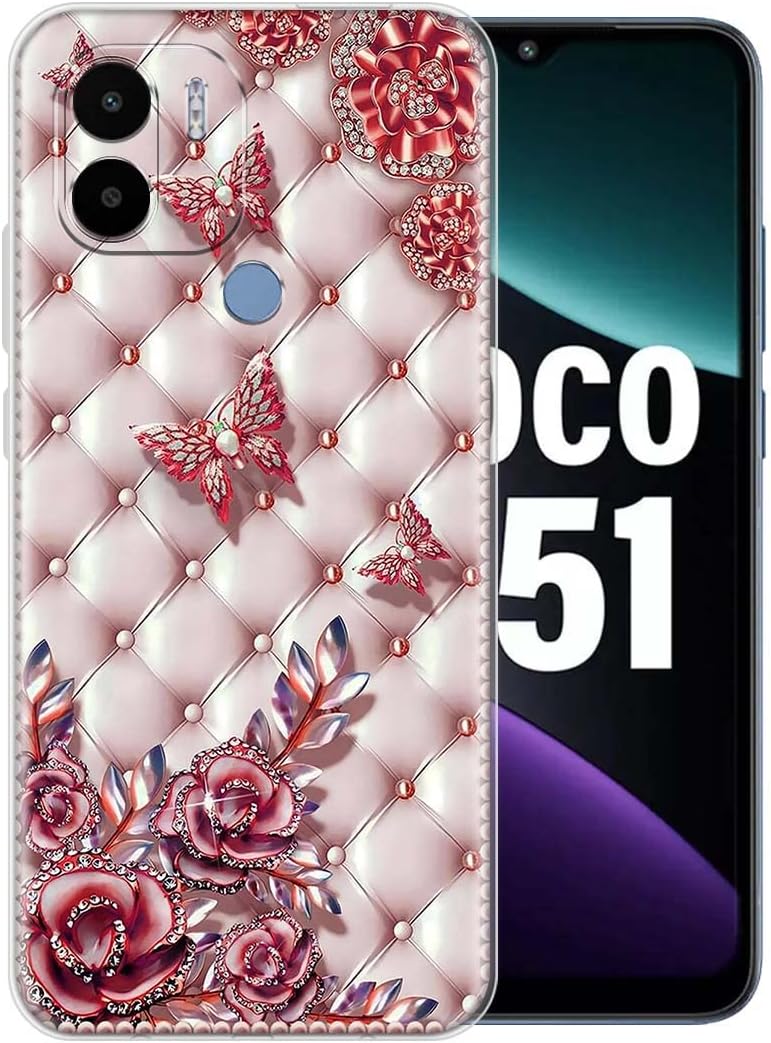 Jkobi Back Cover Case for Poco C50 | Poco C51 (Matte Liquid Silicone ...